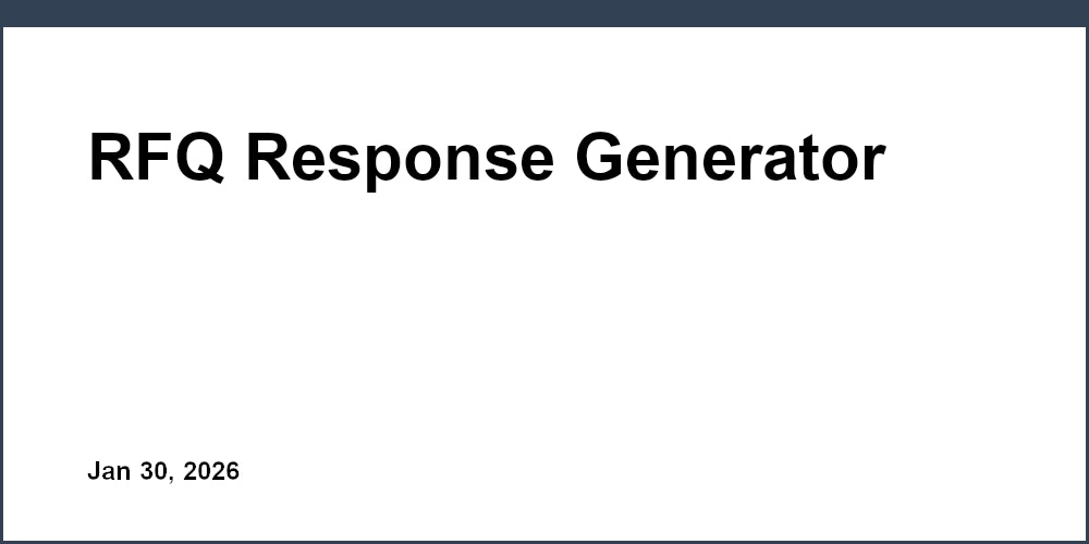 RFQ Response Generator - QSTRAT